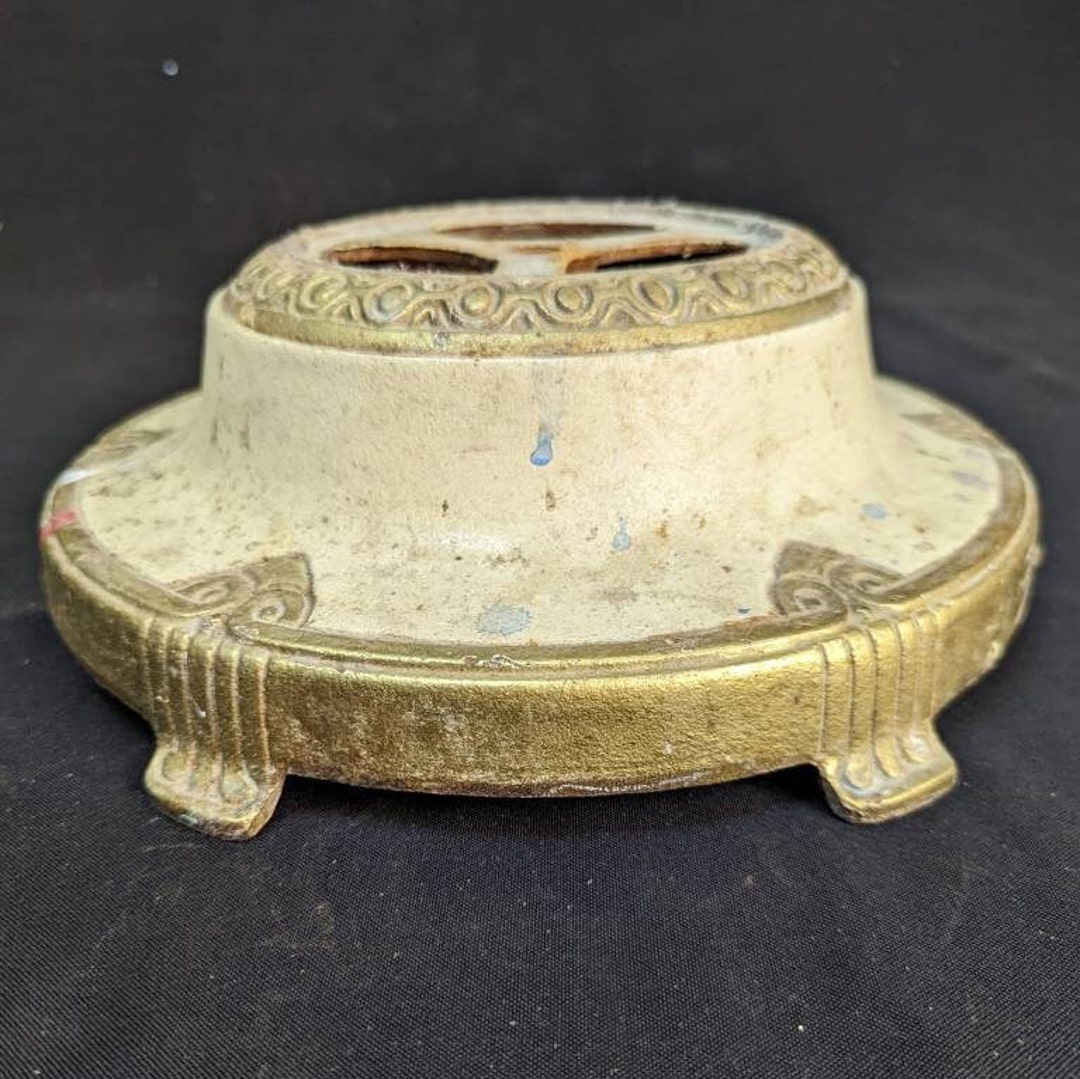 Antique Cast Iron Art Deco Lamp Base - Etsy