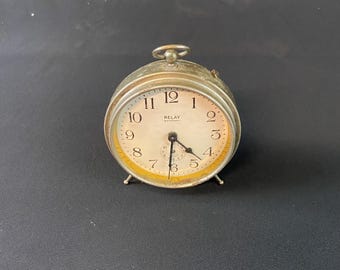 Vintage Lux Alarm Clock...gothic. Spider Web. Display. Antique. Old ...