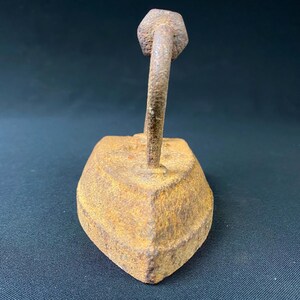 Antique Salvage Cast Iron Sad Iron Clothes Iron, Marked GENEVA, ILL on ...
