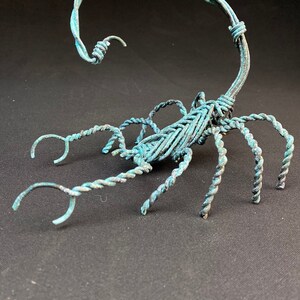 Hand Made Copper Wire Scorpion With Green/turquoise Patina. - Etsy