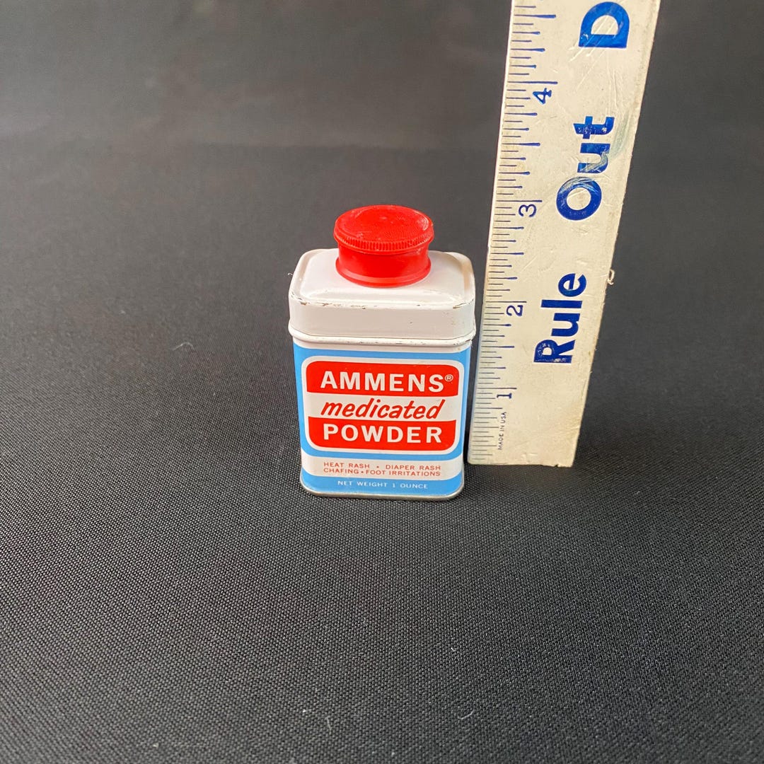 Vintage Ammens Medicated Powder for Heat Rash, Diaper Rash, Chafing ...