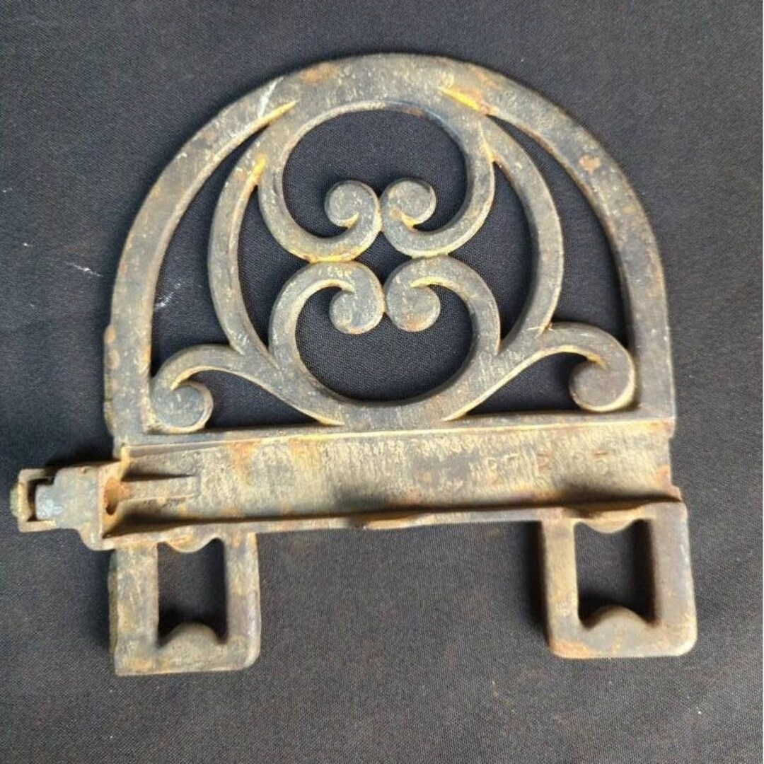 Antique Architectural Salvage Cast Iron Art Deco Roof Cresting Section ...