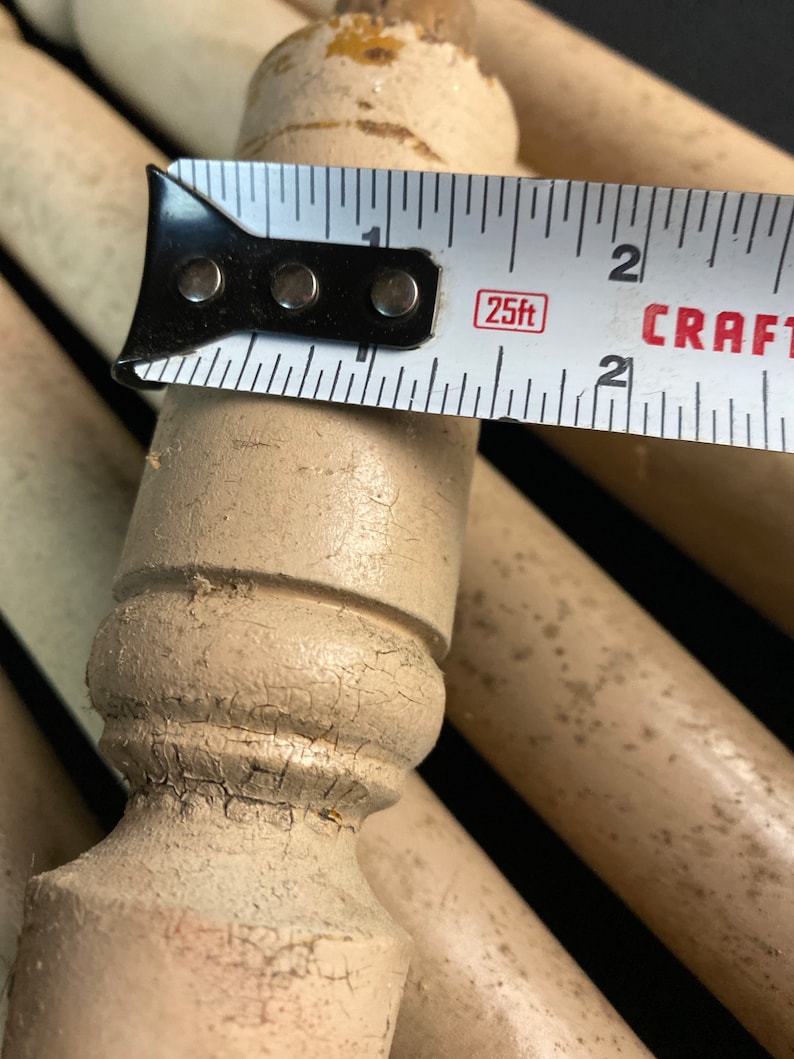 Set of 16 Antique Architectural Salvage Round Spindles. - Etsy