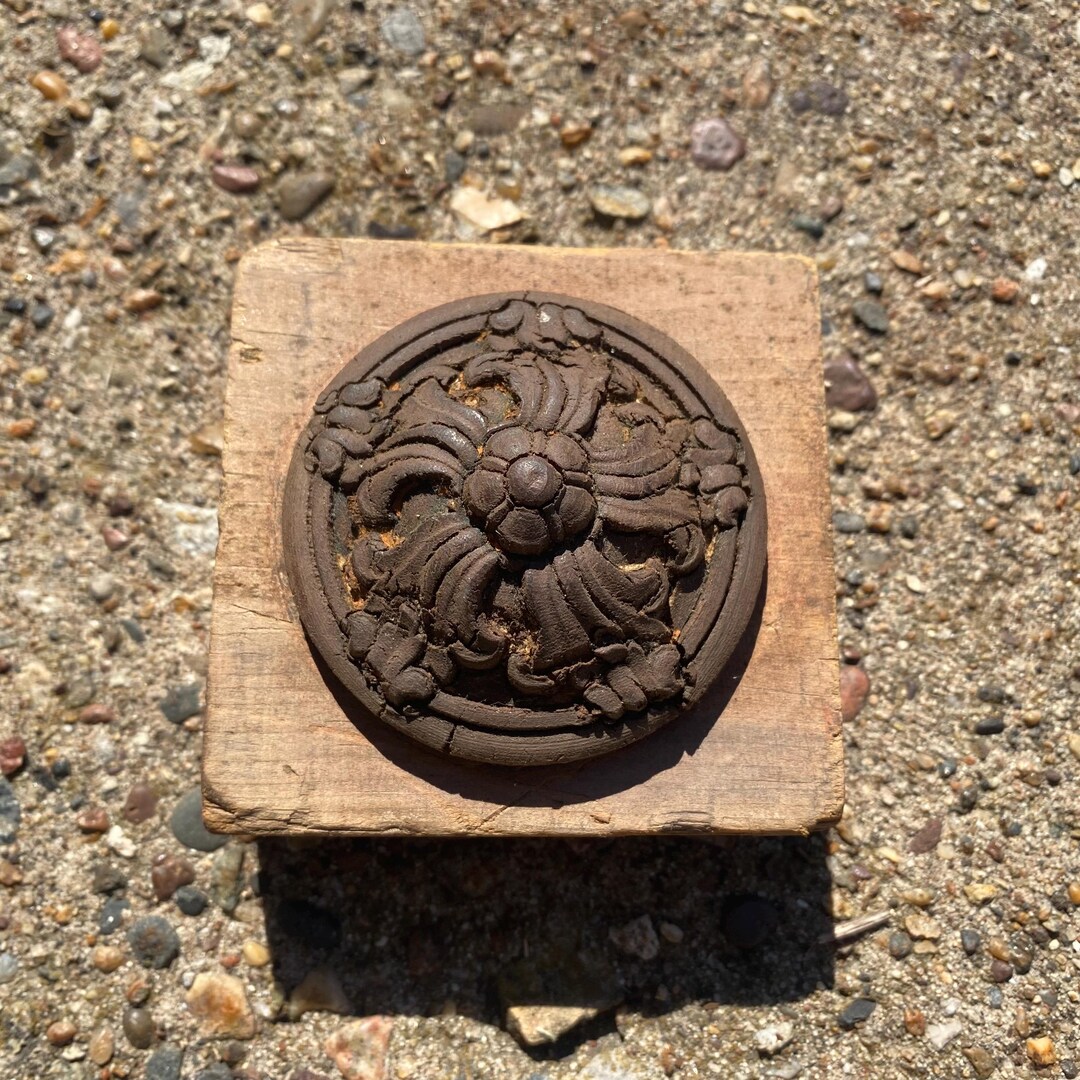 Antique Architectural Salvage Small Rabbeted Plinth Block With ...