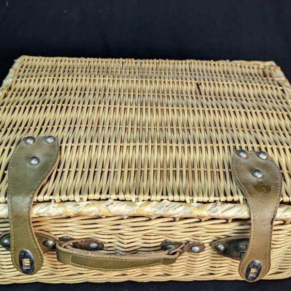 Wicker Suitcase - Etsy