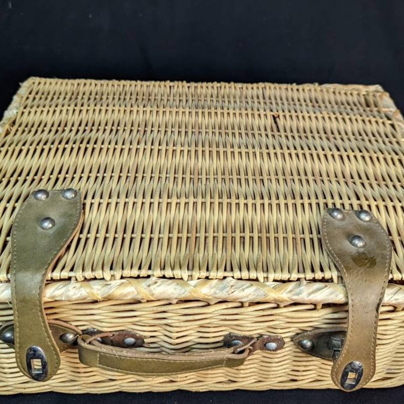 Wicker Suitcase - Etsy