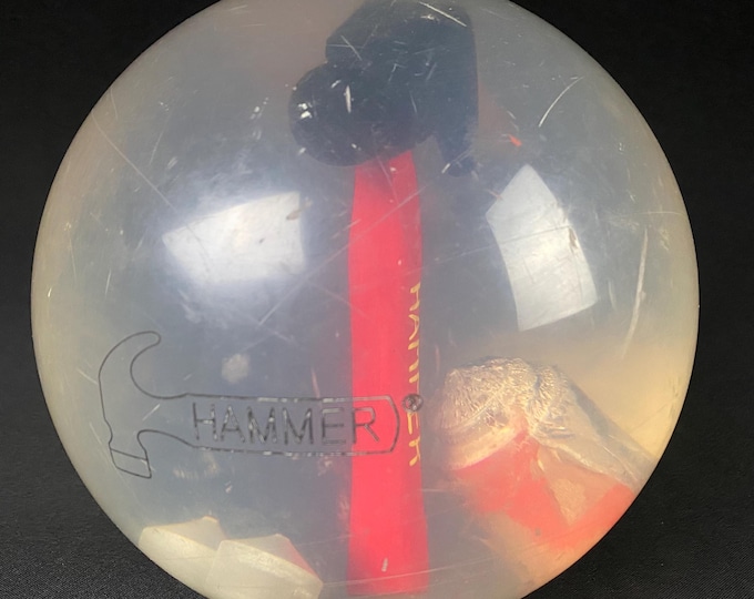 Vintage 23I1170 15 Lbs Hammer Bowling Ball Clear Hammer Design - Etsy