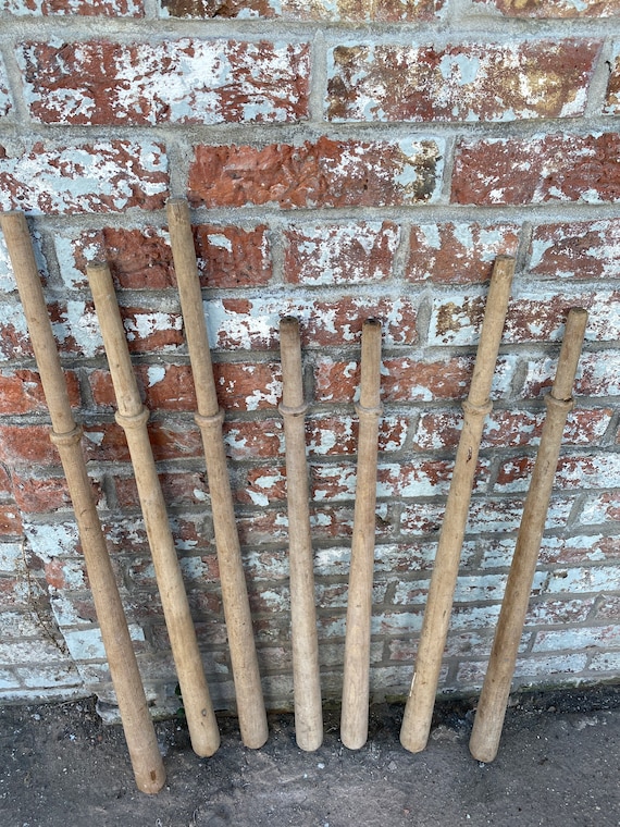 Set of 7 Antique Vintage Wooden Spindles - Etsy