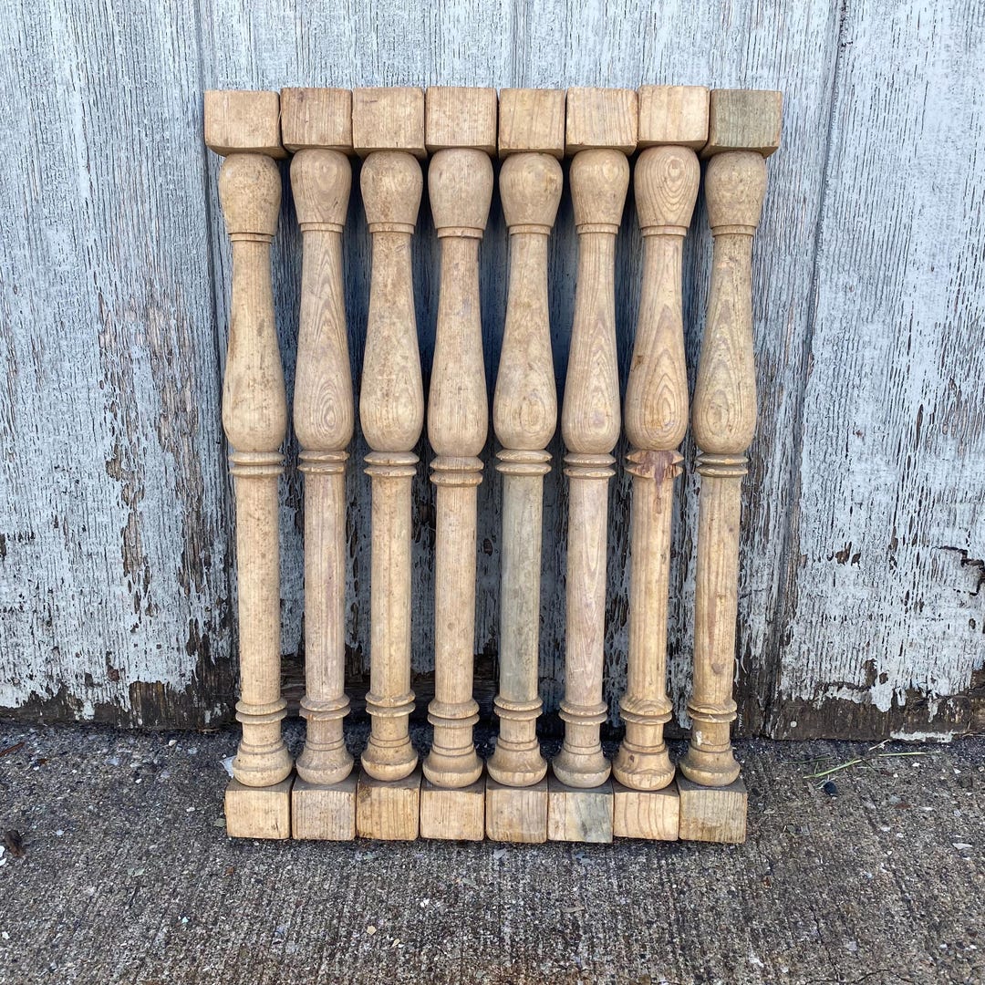 Antique Architectural Salvage Set of 8 Oak Balusters - Etsy