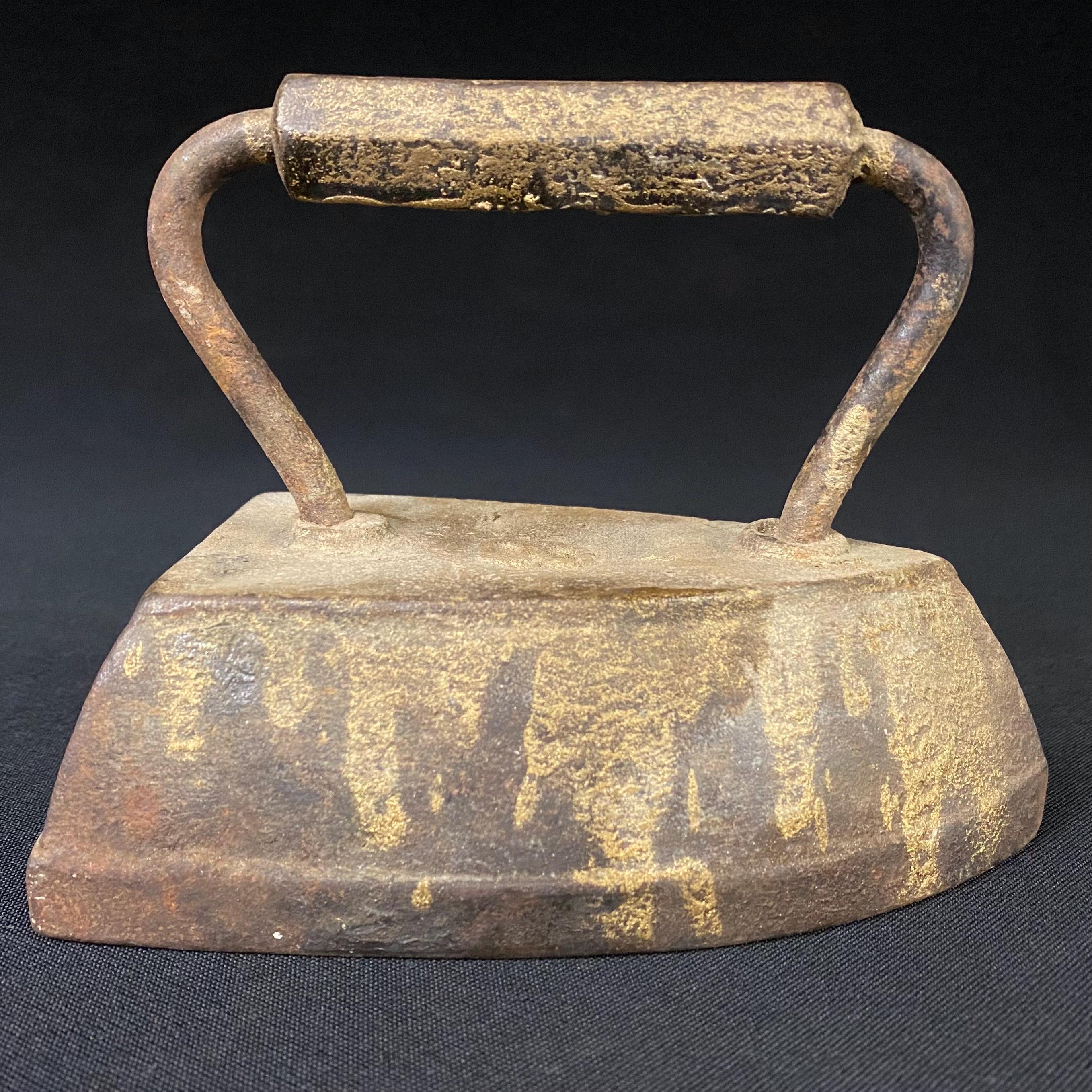 Antique Salvage Cast Iron Sad Iron Clothes Iron, A. F. & MFG Marked on ...