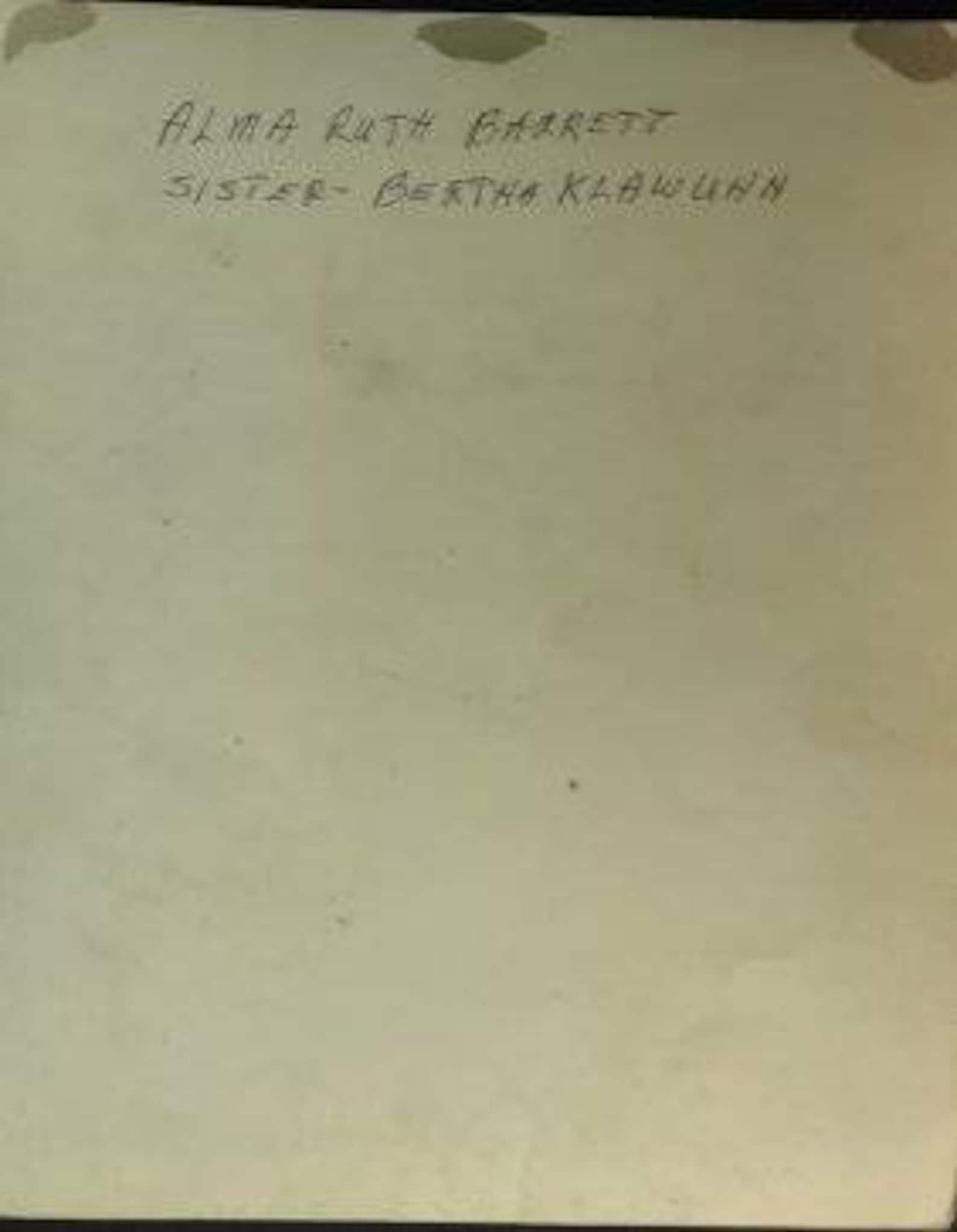 Set of Three Photos of Alma Ruth Barrett and Her Sister Bertha Klawuhn ...