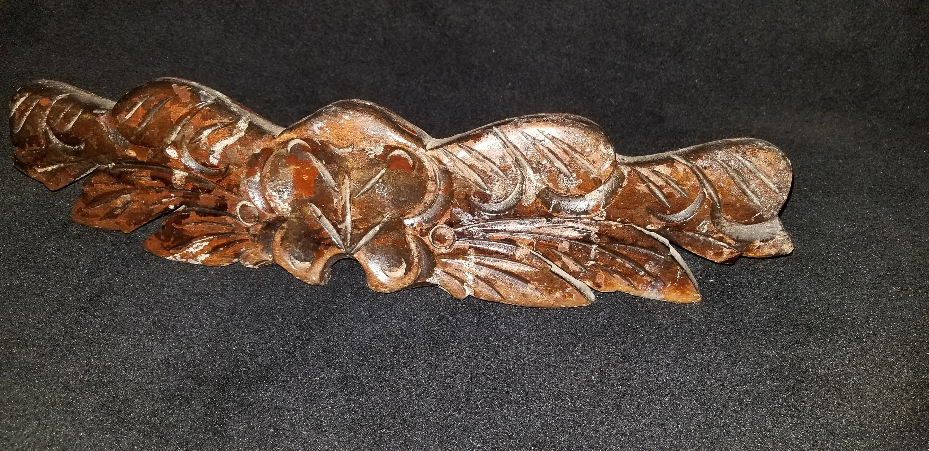 Antique Architectural Salvage Wood Pediment Header From the | Etsy