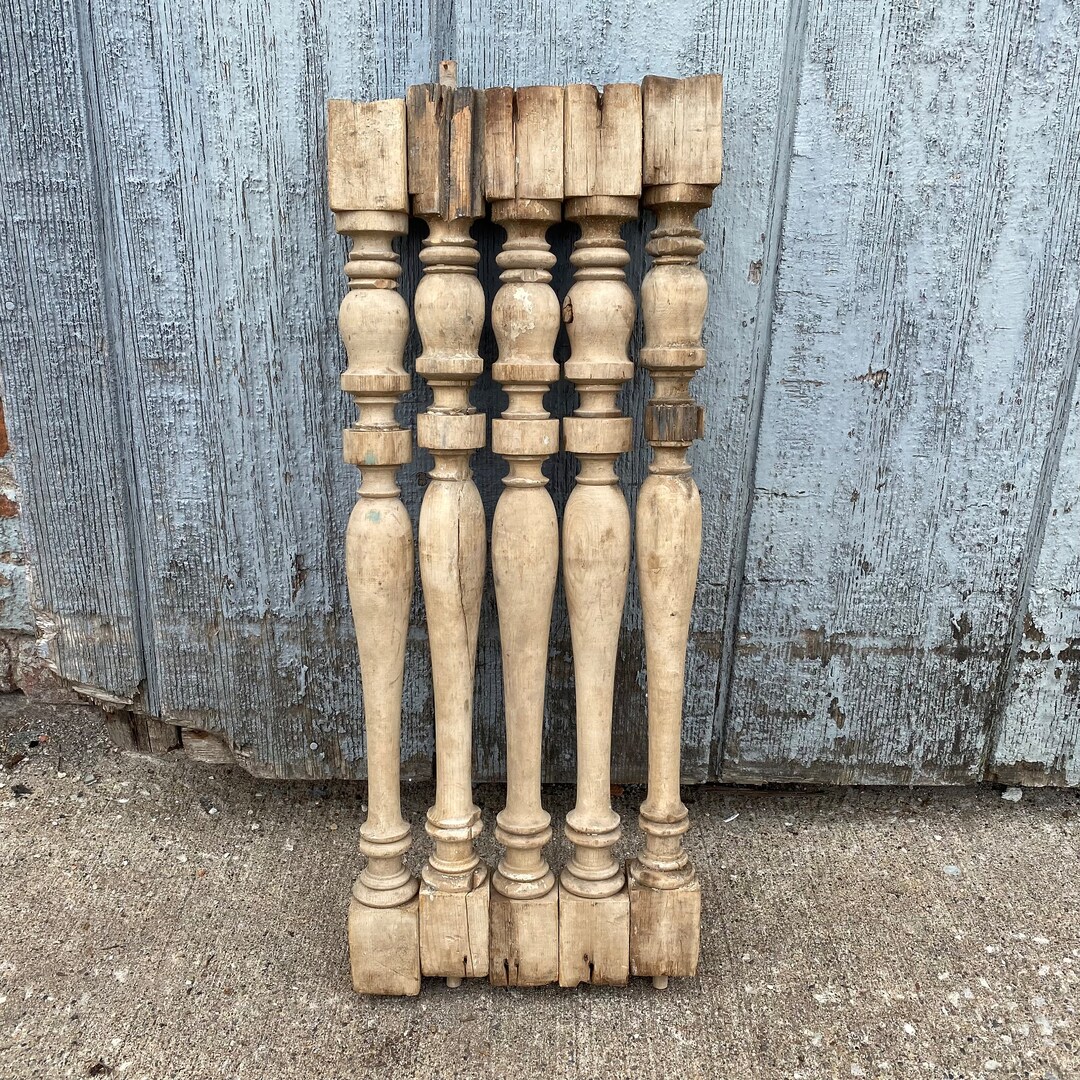 Antique Architectural Salvage Set of 5 Spindles - Etsy