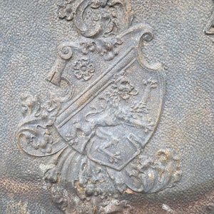 Antique Architectural Salvage Cast Iron Fireplace Covers, Matched Pair ...