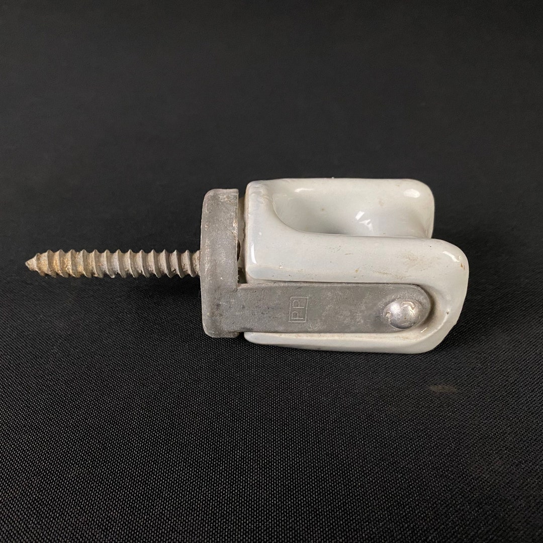 Vintage Architectural Salvage Porcelain P-knob Lag Screw Insulator ...