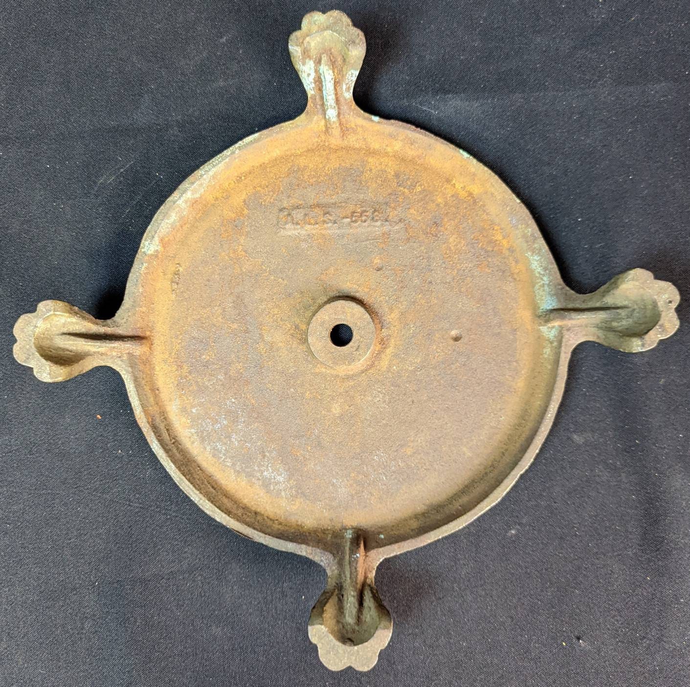 Antique Art Deco Cast Iron Lamp Base - Etsy