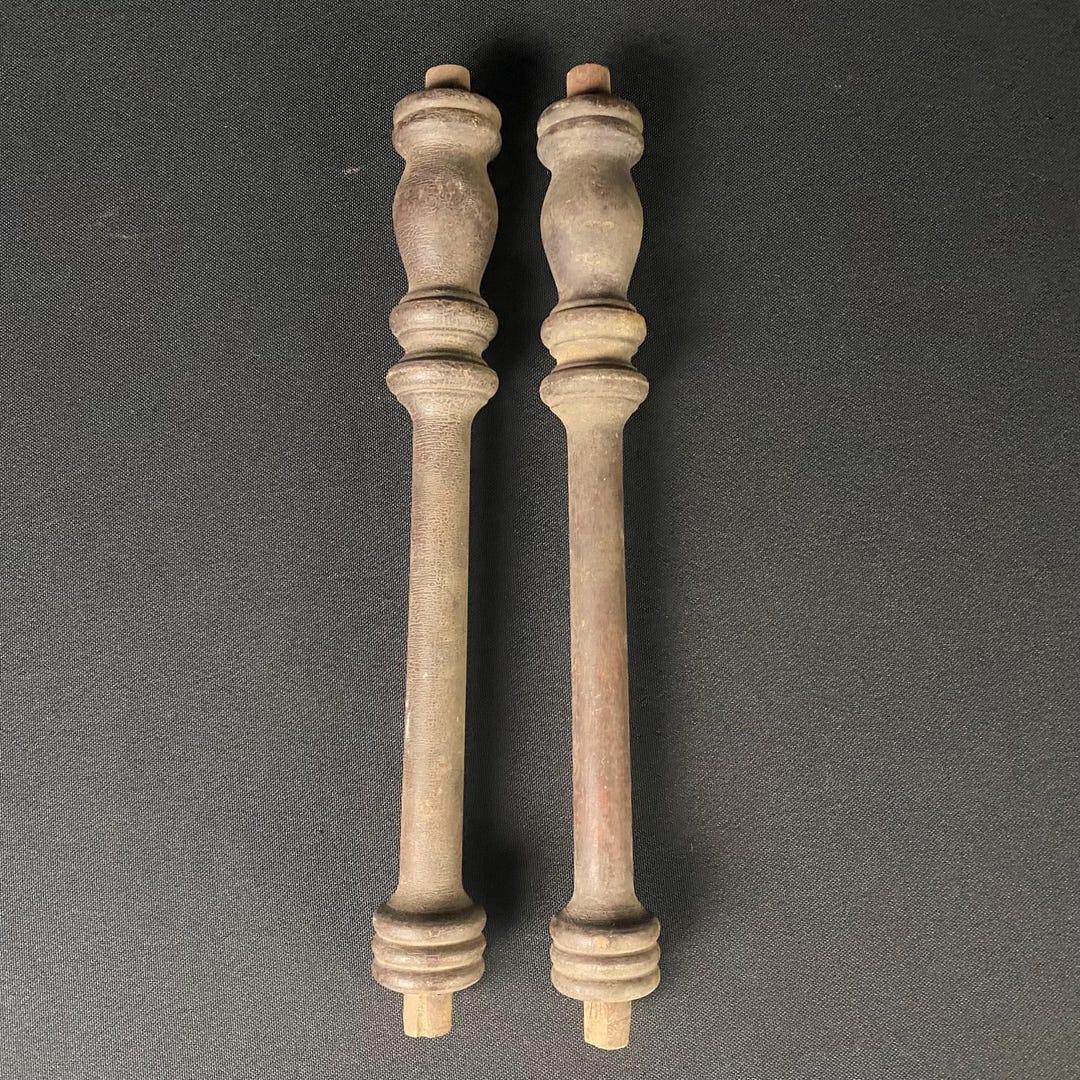 Antique Architectural Salvage Pair of Short Spindles - Etsy