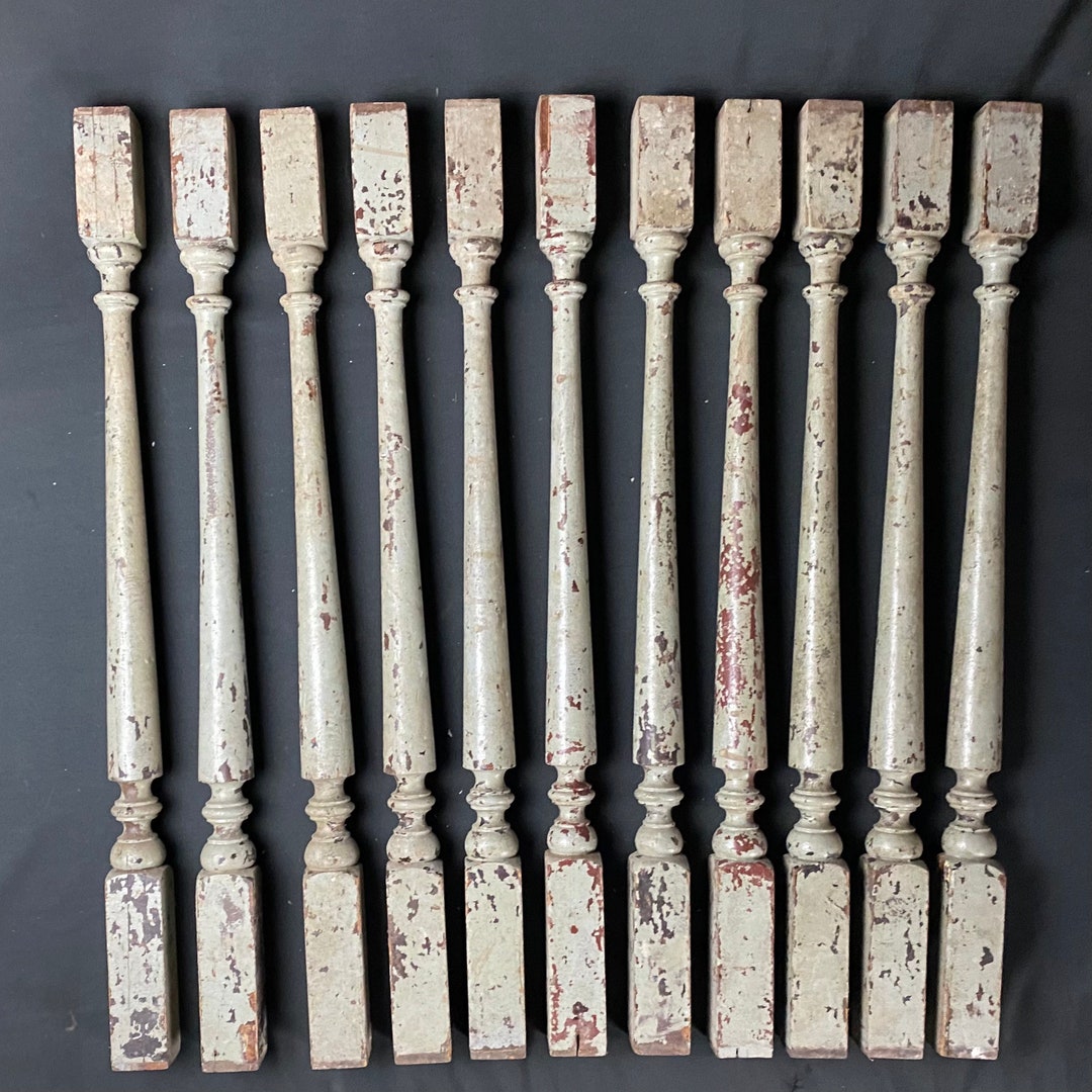 Set of 11 Antique Architectural Salvage Vintage Wooden Spindles 29 ...