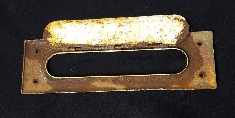 Antique Vintage Brass Mail Slot Cover Letter Mail Drop Slot - Etsy