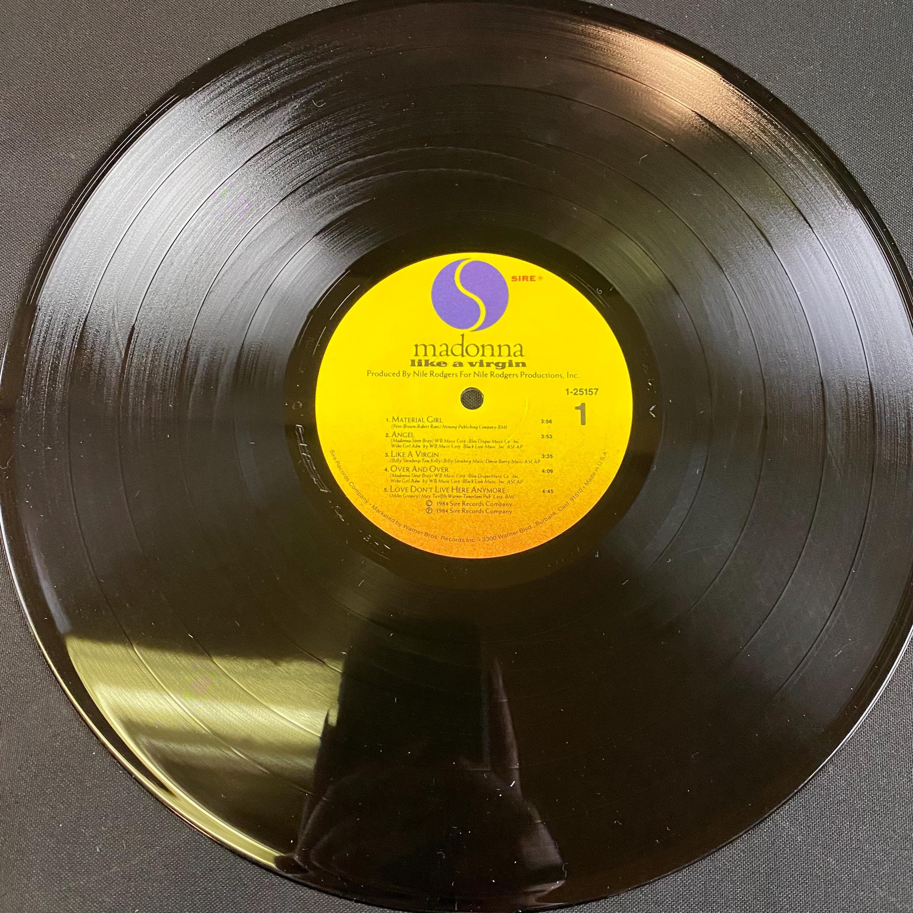 Vintage Madonna Like a Virgin Vinyl Record Featuring Songs Like “over ...