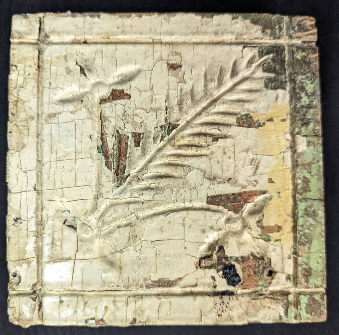 Flower Vintage Antique Architectural Plinth Blocks From the Fellenz ...