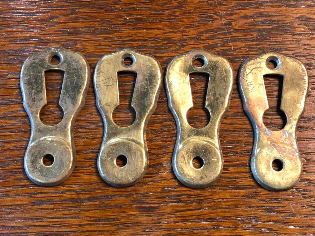 Set of 4 Antique Architectural Salvage Brass Door Keyhole - Etsy