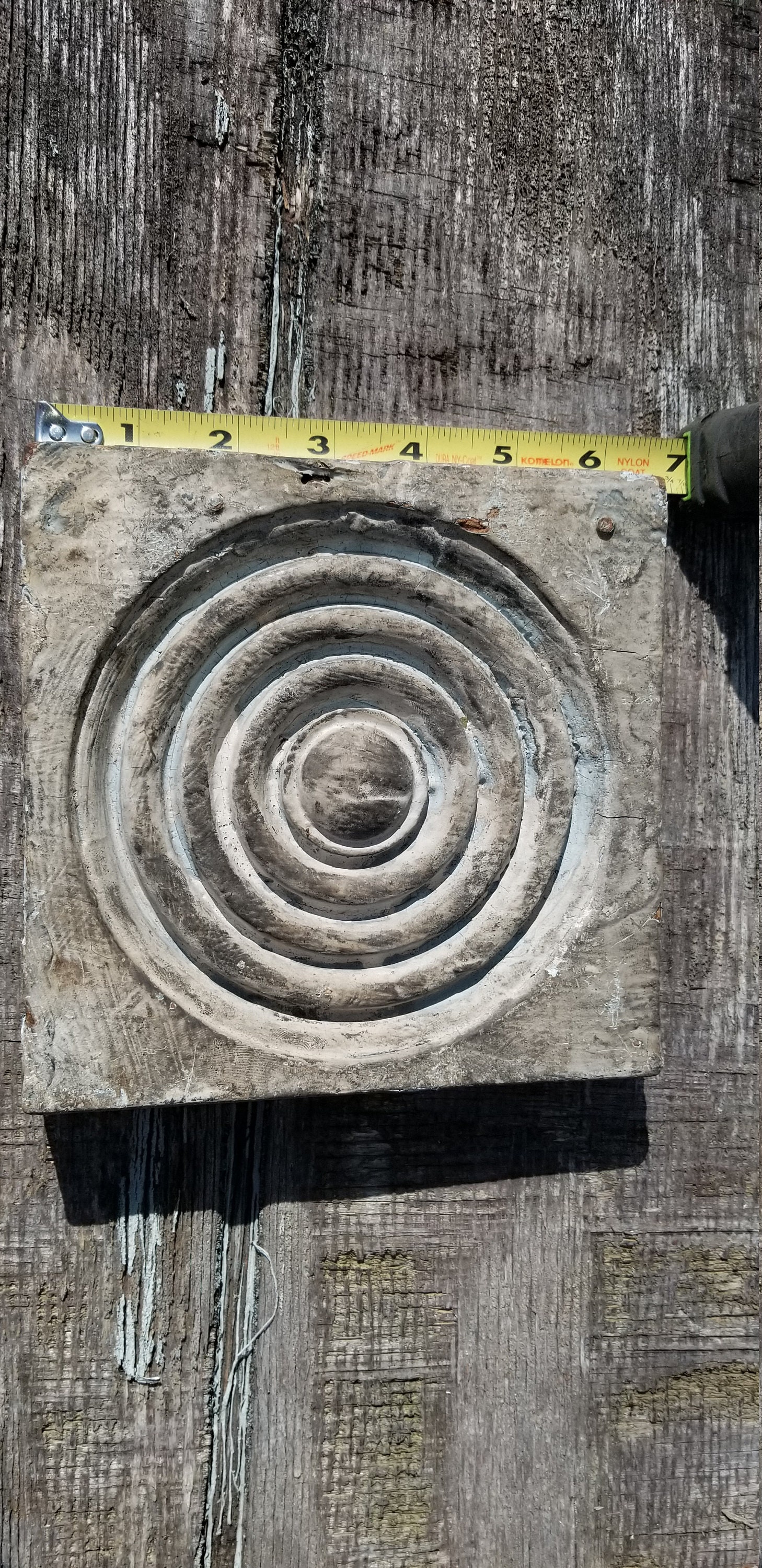 Large Rustic Style Painted Bullseye Antique Plinth Blocks From - Etsy