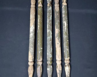 Set of 20 Antique Vintage Wooden Spindles - Etsy