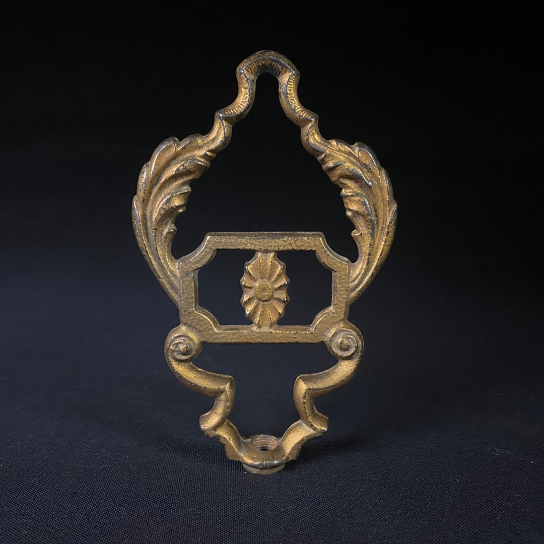 Antique Architectural Salvage Cast Iron Art Nouveau Style Ring Finial ...