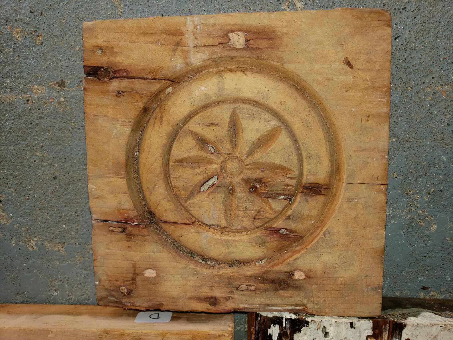 3 Flower Hand Carved Plinth Blocks with Matching Flower From | Etsy