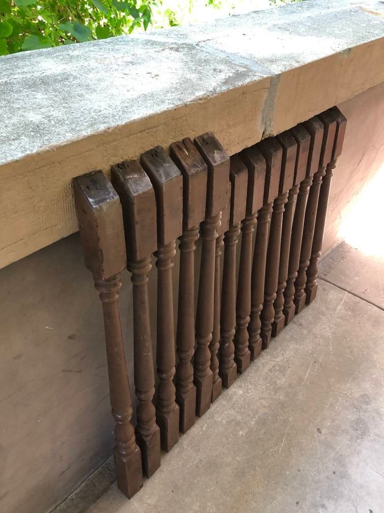 Set of 14 Antique Architectural Salvage Vintage Wooden Spindles From ...