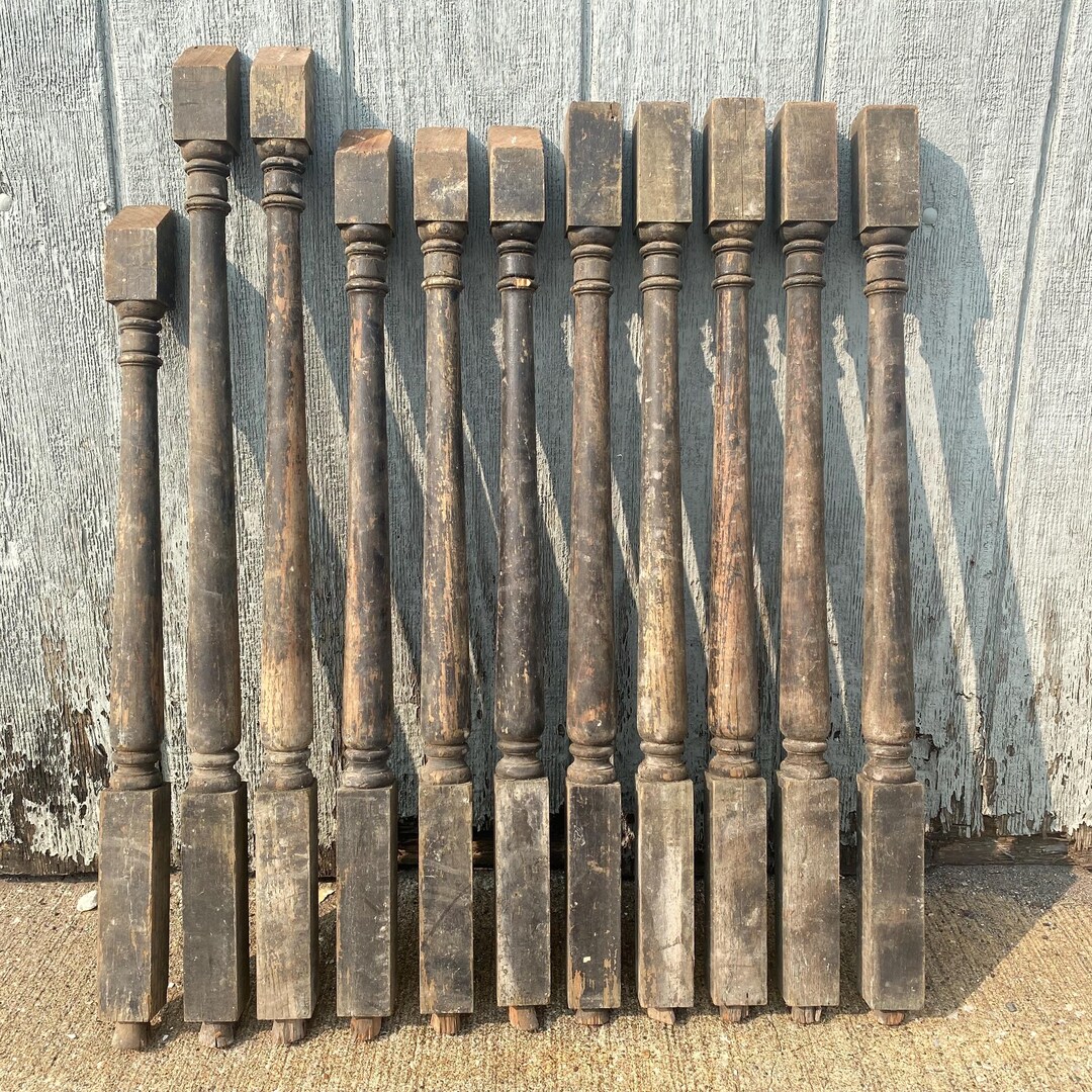 Antique Architectural Salvage Set of 11 Oak Balusters - Etsy