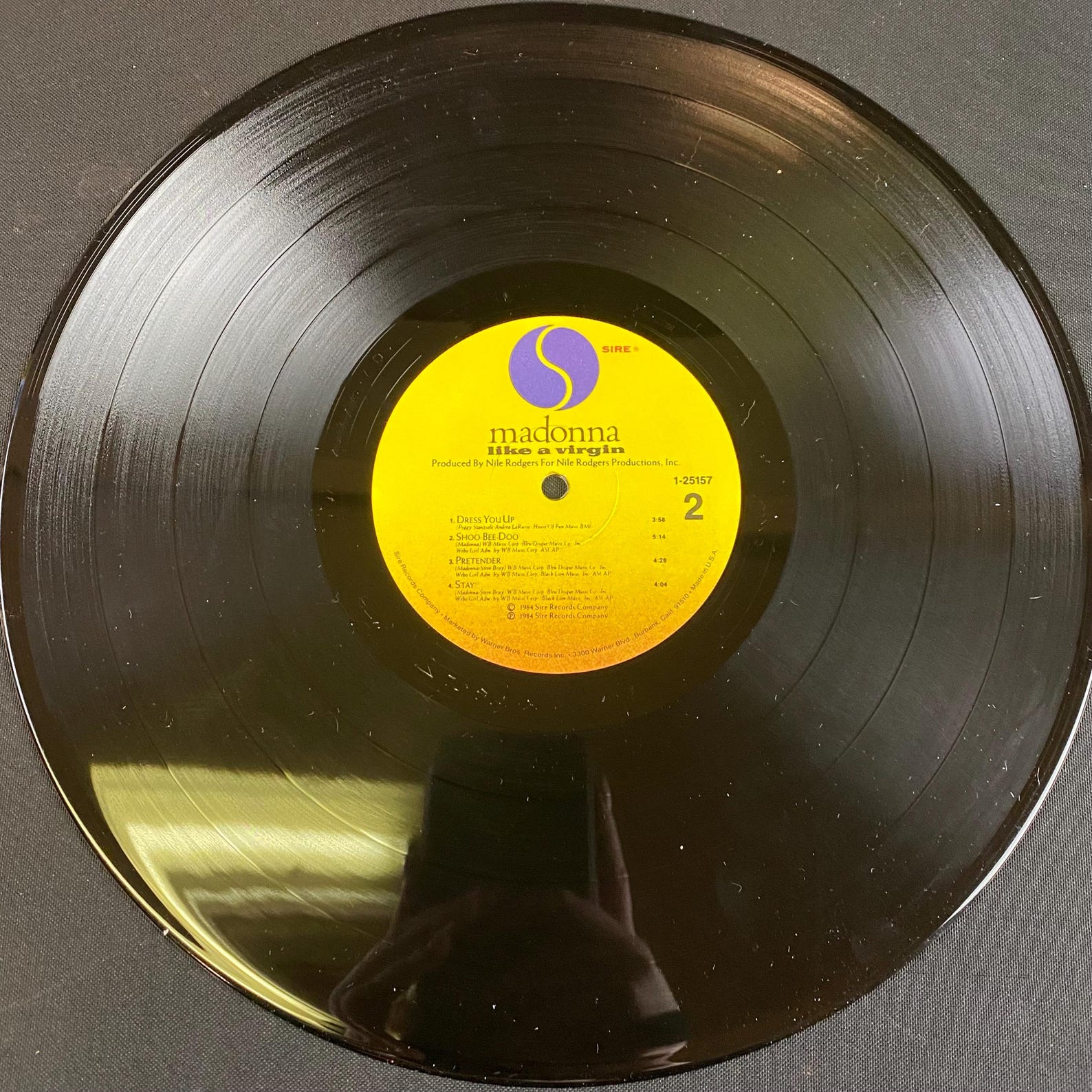 Vintage Madonna Like a Virgin Vinyl Record Featuring Songs Like “over ...