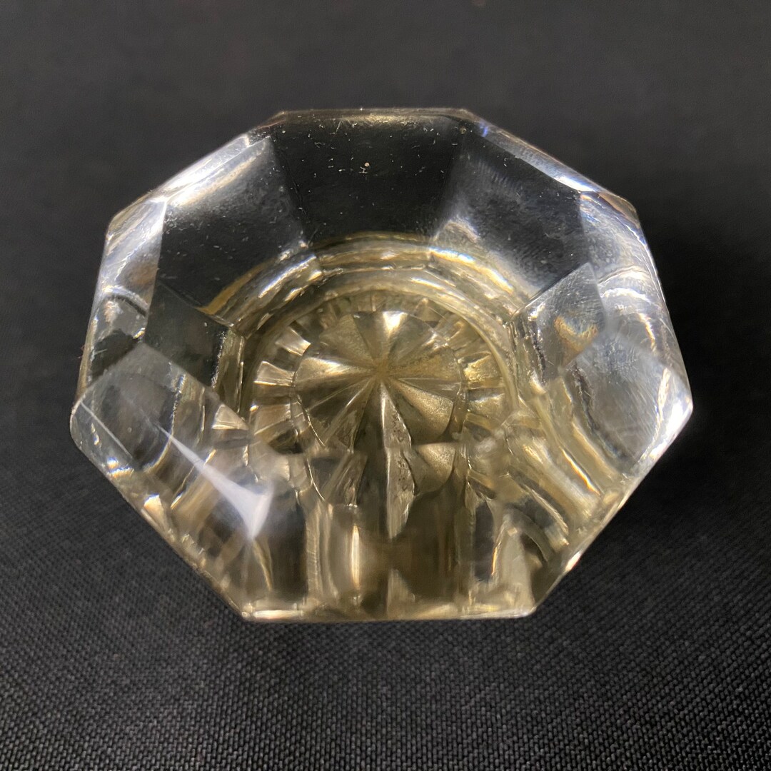 Antique Architectural Salvage Octagonal Crystal Glass Door Knob With ...