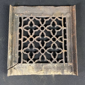 Antique Architectural Salvage Gothic Pattern Scrolling Floor Register ...