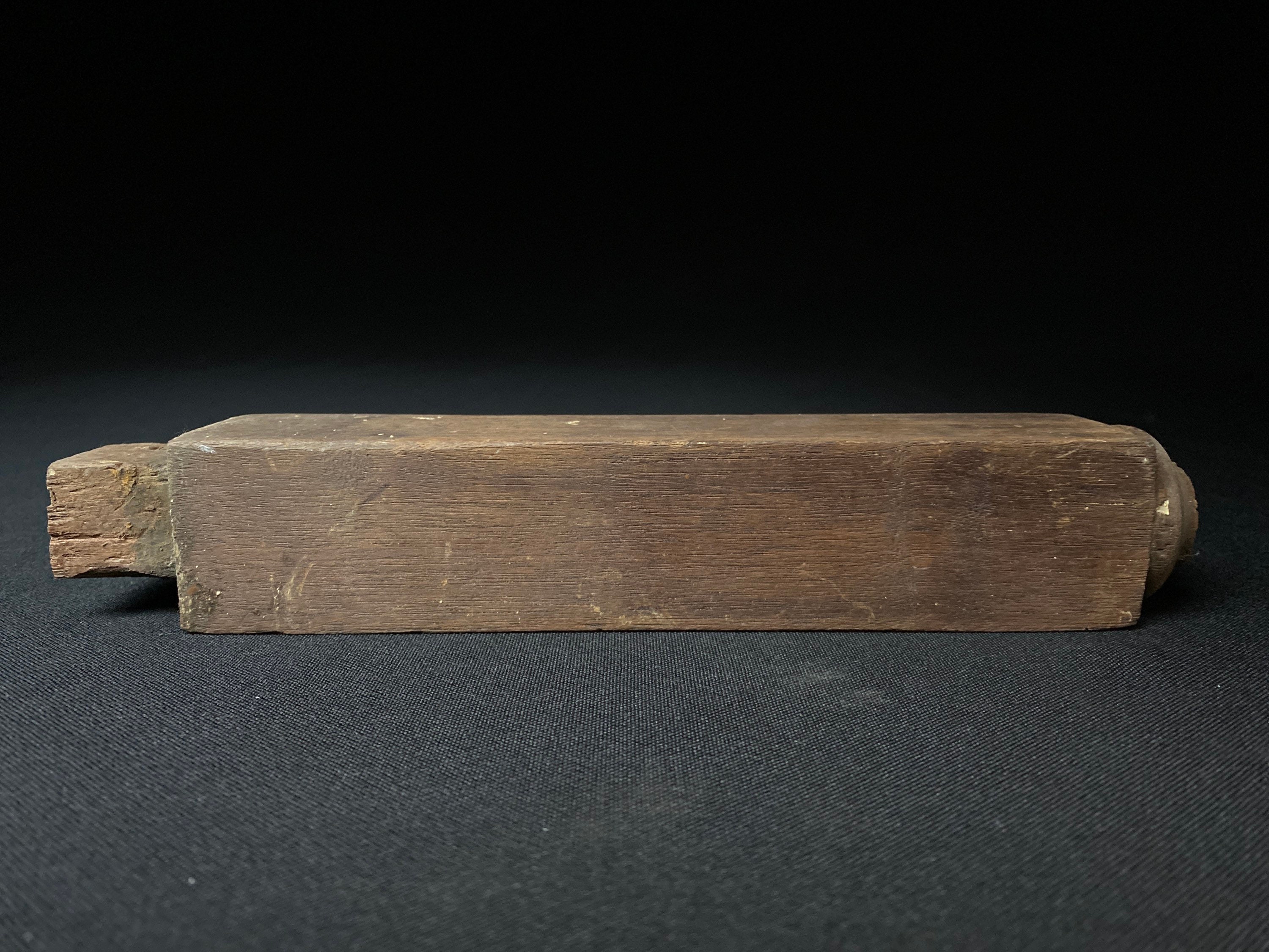 1800s Black Walnut Spindle Block End Reclaim. - Etsy