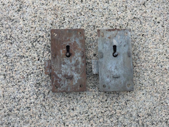 Pair of Antique Architectural Salvage Steel AMF Gate Rim Lock - Etsy