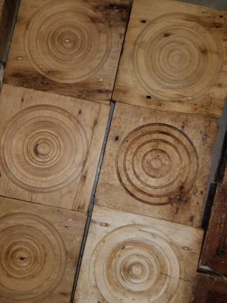 8 Large Bullseye Plinth Block-unfinished Salvaged Wood From - Etsy