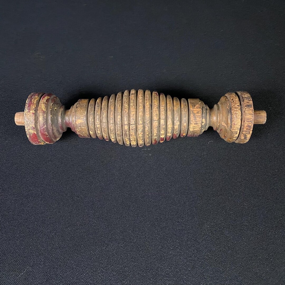 Antique Architectural Salvage Oak Post/spacer Segment With Bulbous ...
