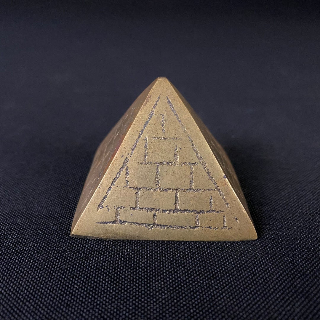 Antique Salvage Cast Brass Pyramid Cap - Etsy