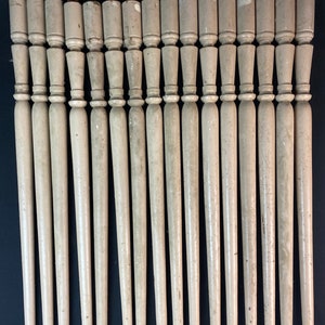 Set of 16 Antique Architectural Salvage Round Spindles. - Etsy