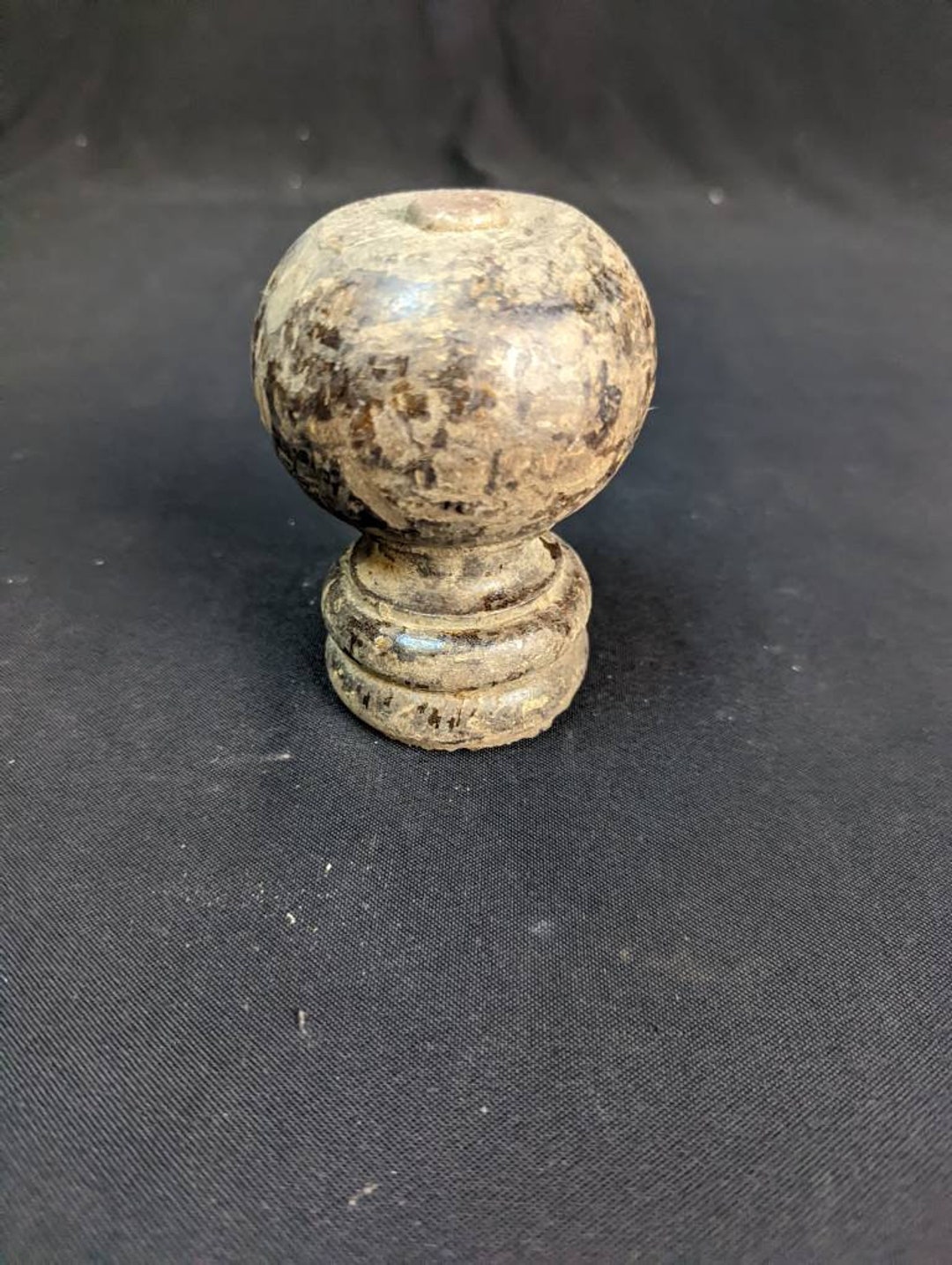 Newel Post Cap. Finial. Antique Newel Post Cap, Hand Carved. Salvaged ...