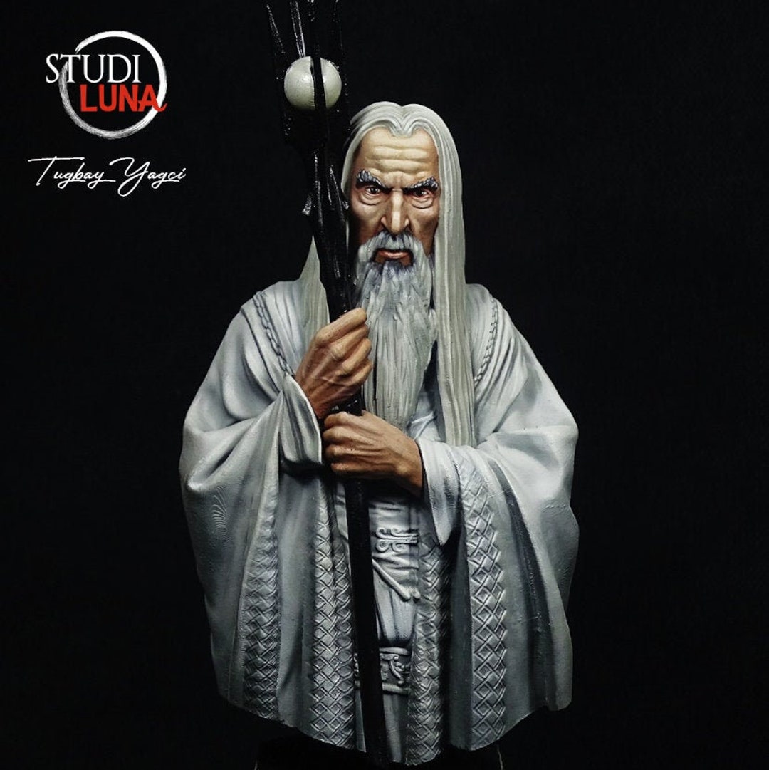 Saruman the White Hand-painted Collectible - Etsy