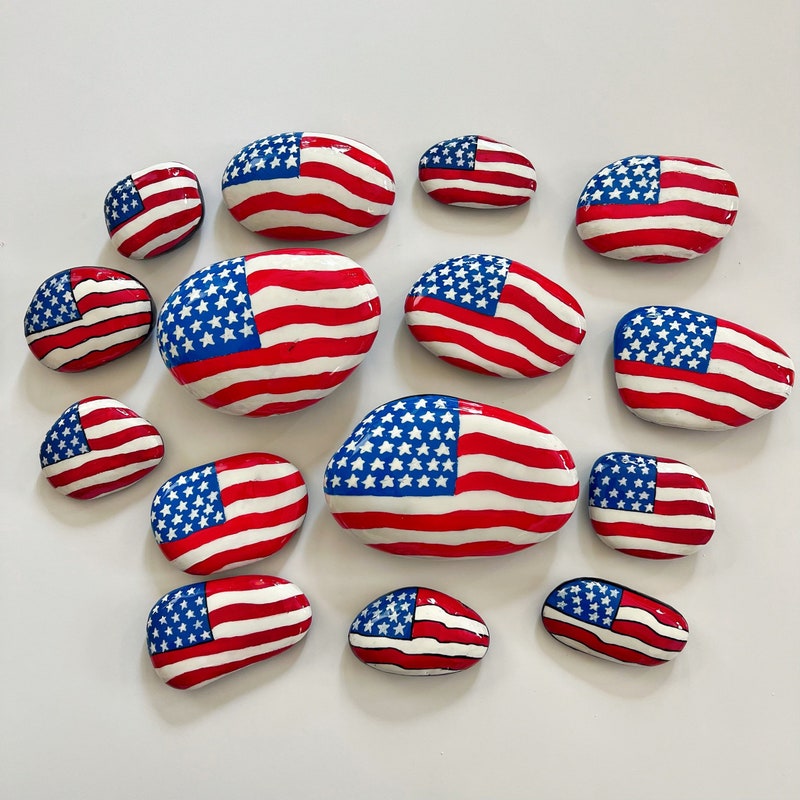 Veteran Painted Rock - Etsy