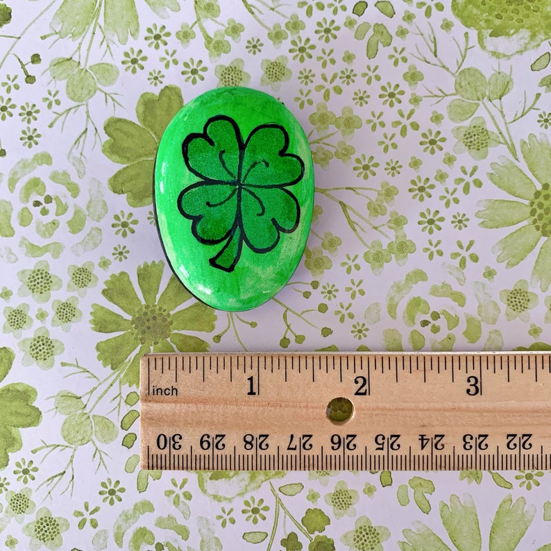 Shamrock Painted Rocks Kindness Rocks Pocket Rocks Perfect | Etsy