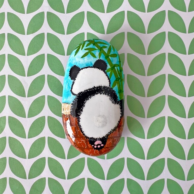PandaMomRockPainting - Etsy