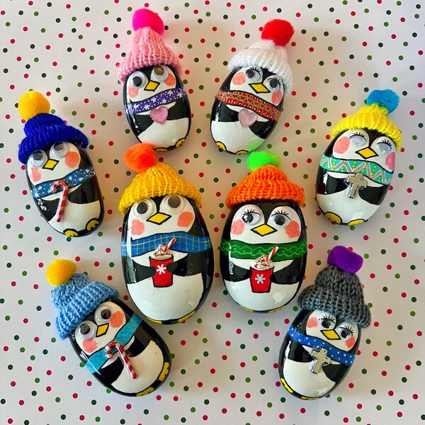Hand Painted Penguin - Etsy