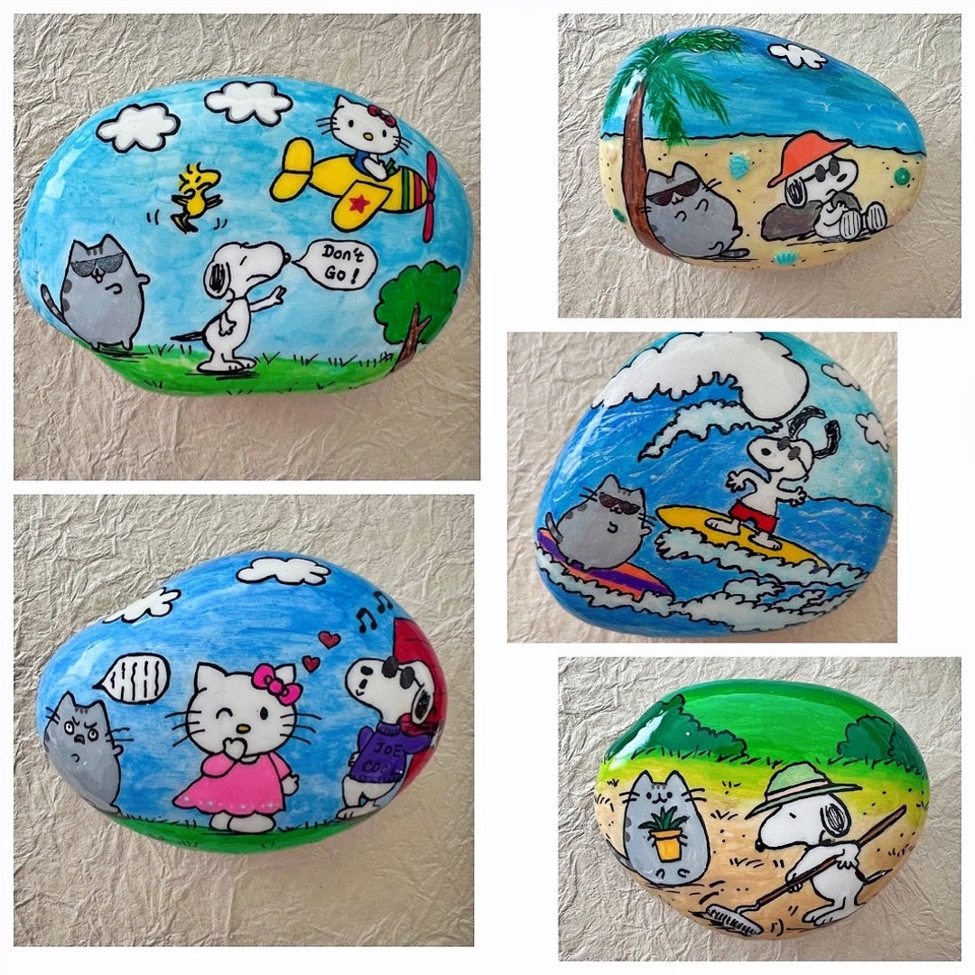 Best Friends Hand Painted Rocks, Stone Art, Gifts, Kindness Rocks ...