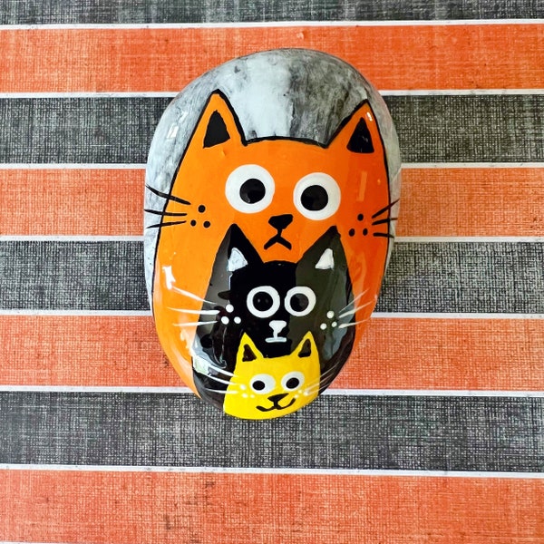 Painted Rocks Cats - Etsy