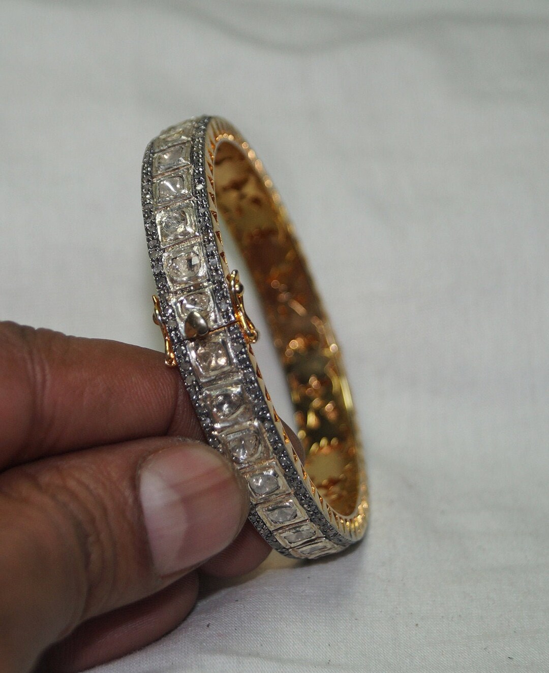 IGI Certified Uncut Polki Diamond Victorian Style Rose Cut Diamond ...